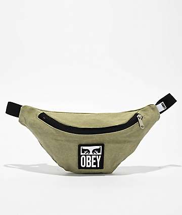 Obey Timber Green Camo Quarter Zip Sweatshirt | Zumiez