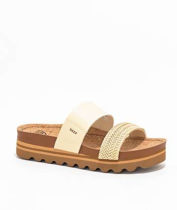 Reef Water Vista Higher Pale Banana Platform Sandals | Zumiez