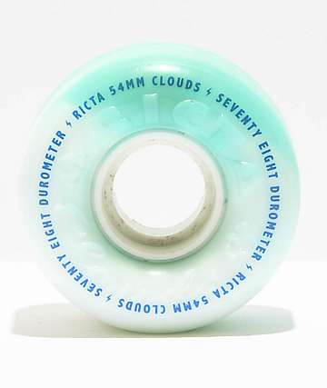 Ricta Clouds 54mm 92a White and Black Skateboard Wheels | Zumiez