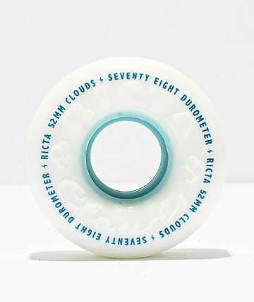 Ricta Clouds 54mm 92a White and Black Skateboard Wheels | Zumiez
