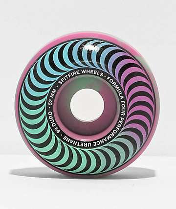 Spitfire Formula Four Venom Script 52mm 99a Conical White Skateboard ...
