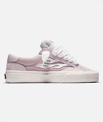 Straye Logan Stomper Black & White Skate Shoes | Zumiez