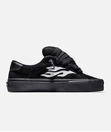 Straye Logan Puff Black & White Skate Shoes | Zumiez