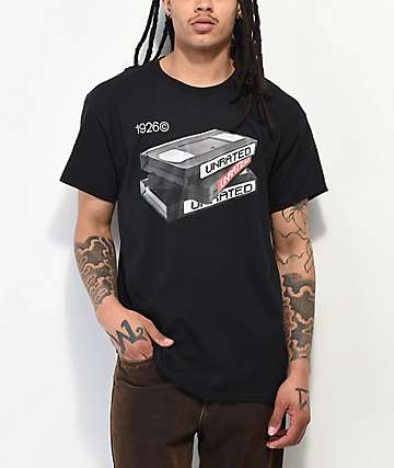 Unrated Box Logo Black T-Shirt | Zumiez