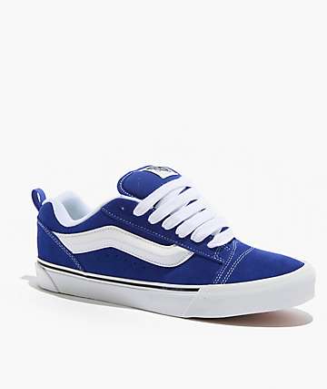 Vans Knu Skool Navy Blue Skate Shoes | Zumiez