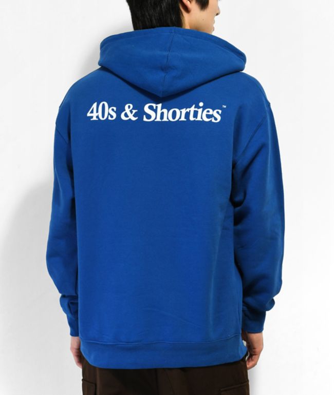 40s & Shorties Text Logo Royal Blue Hoodie