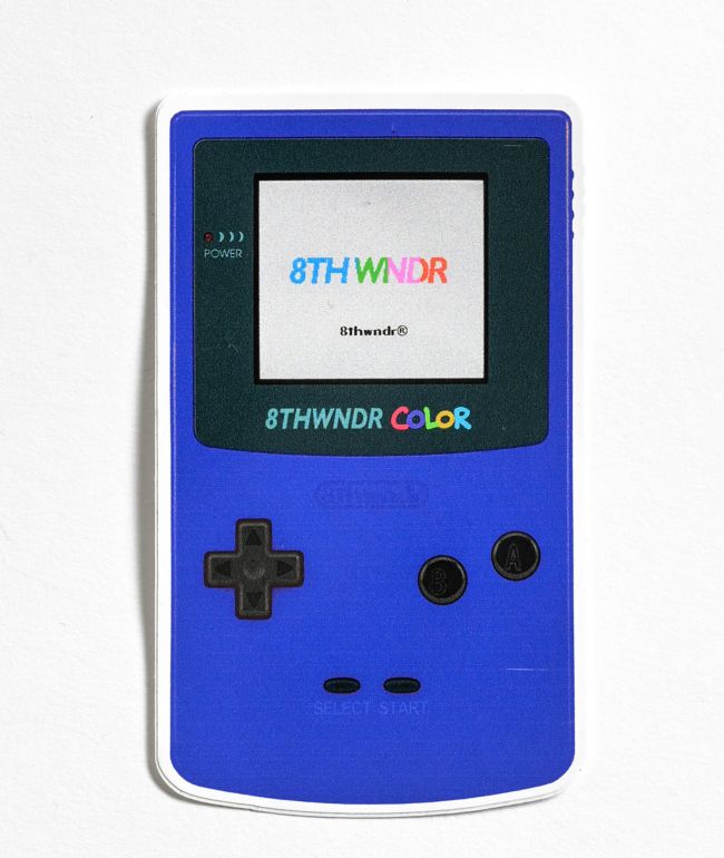 8THWNDR Gameboy Blue Sticker