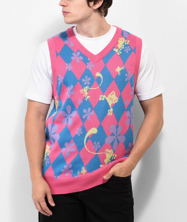 A-Lab Vest Day Ever Pink Sweater Vest