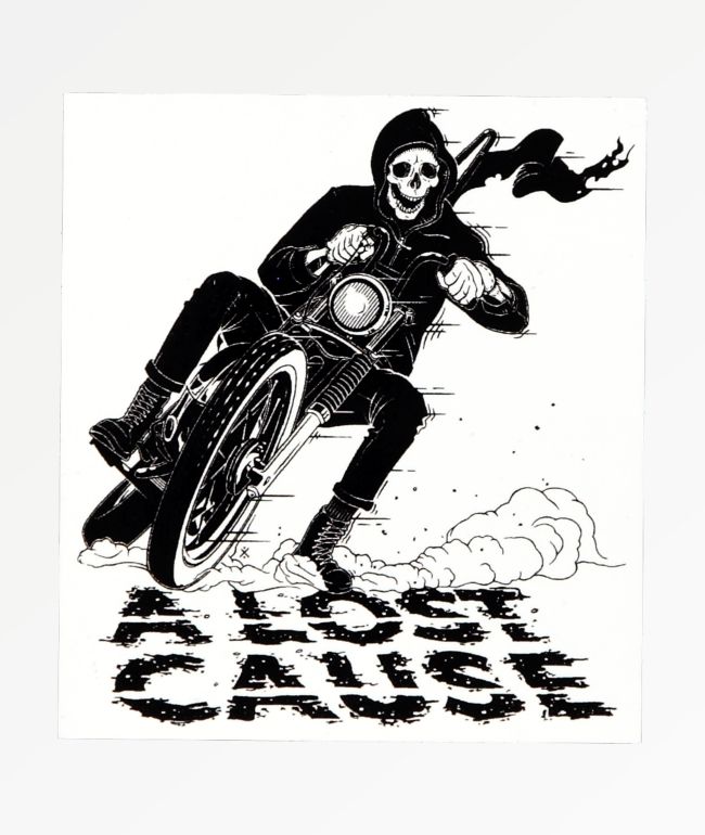 A Lost Cause Drifting Death Sticker