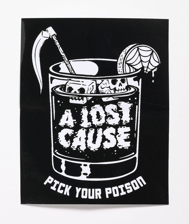 A Lost Cause Drifting Death Sticker