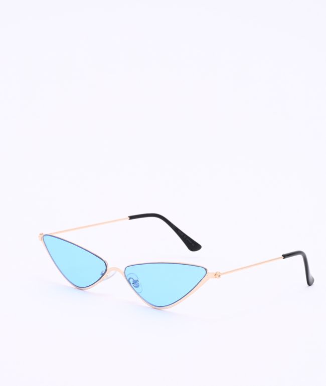 Blue Triangle Mini Sunglasses