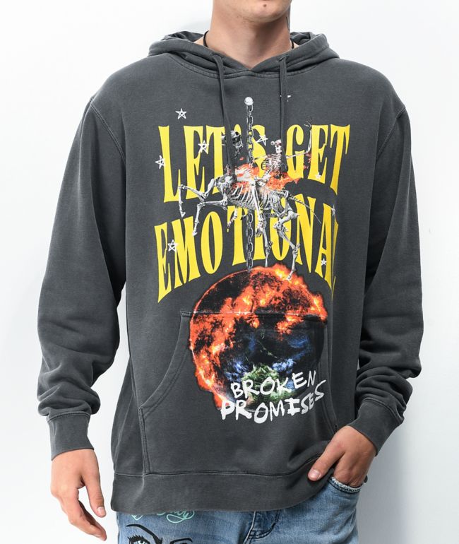 Broken Promises Wishful Thinking Purple Hoodie