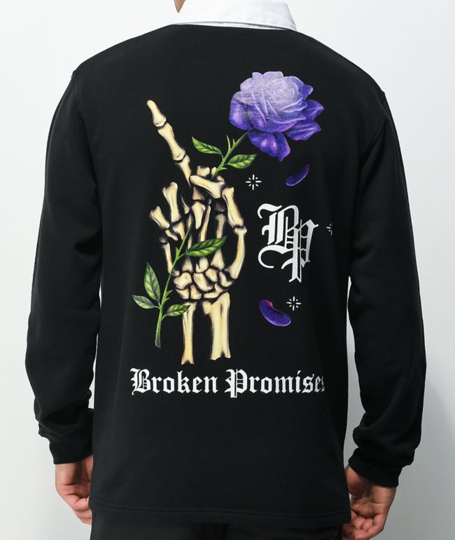 Broken Promises Recycle Black Hoodie