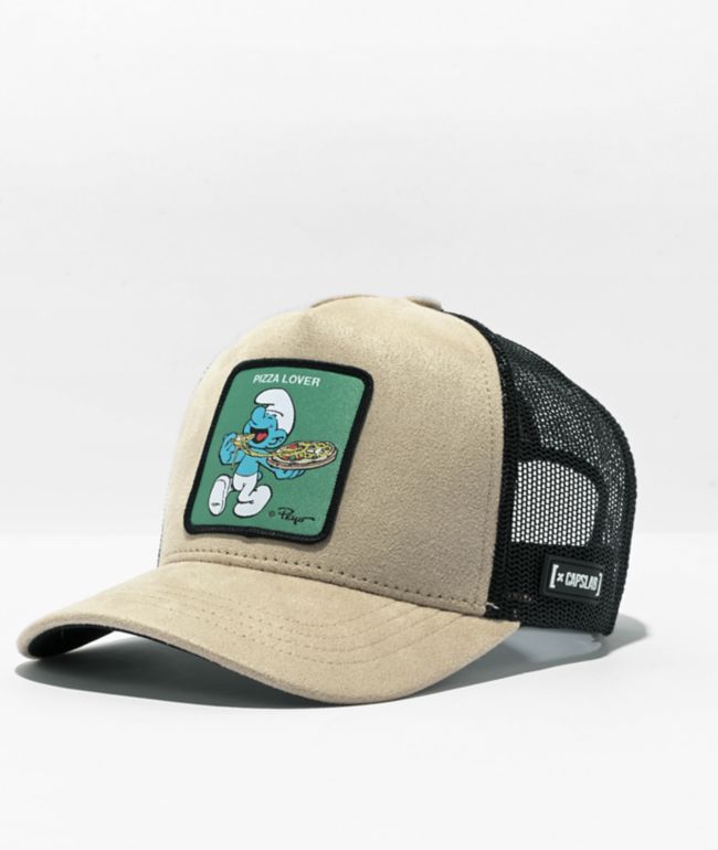 CAPSLAB x Smurfs Handy Brown Corduro Trucker Hat