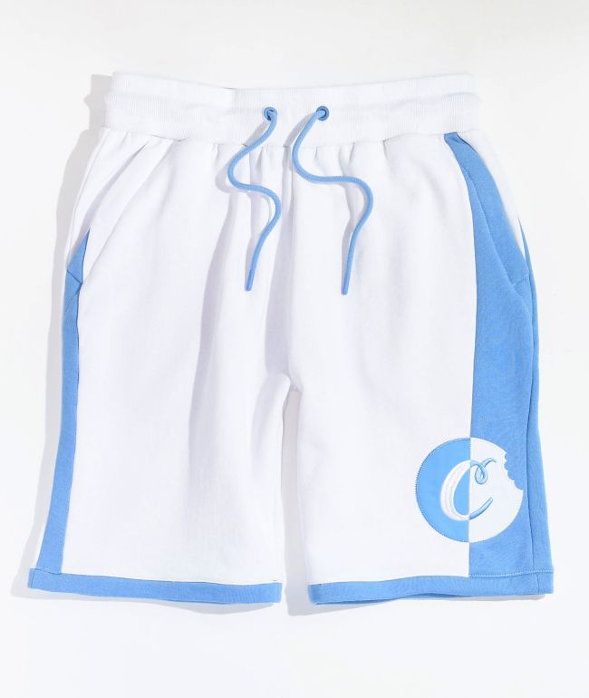 Cookies All City White and Blue Sweat Shorts