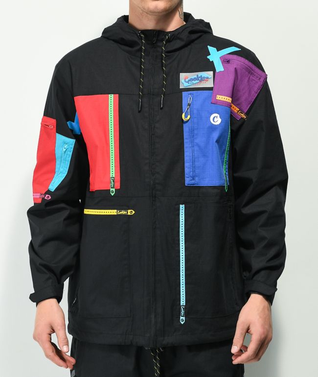 Cookies Colores Black Windbreaker Jacket