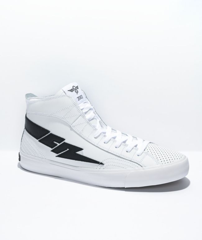 Creative Recreation Zeus Hi White & Black Leather Shoes