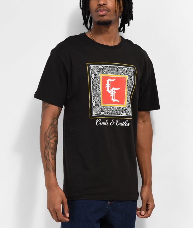 Crooks & Castles Bandana Black T-Shirt