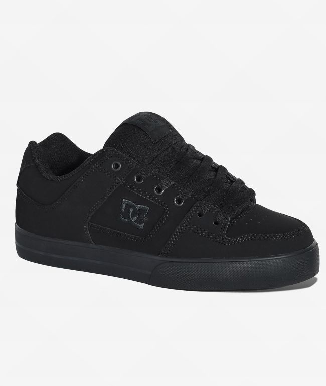 DC Pure Black & Pirate Black Skate Shoes