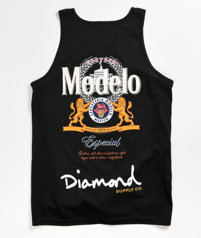 Diamond Supply Co. x Modelo Especial Black Tank Top