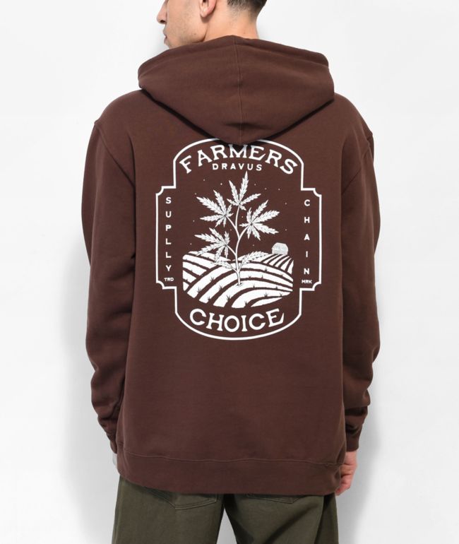 Dravus Healing Earth Brown Zip Hoodie