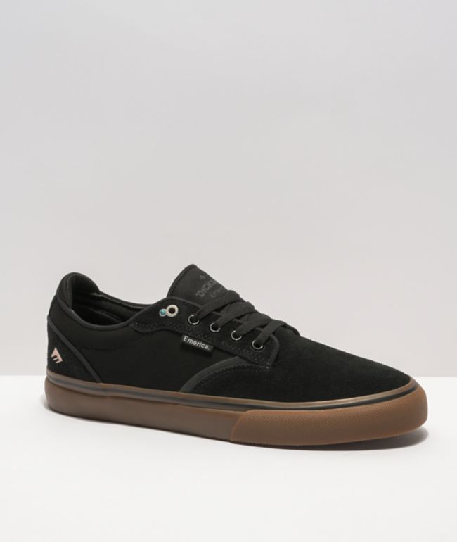 Emerica Dickson Black & Gum Skate Shoes