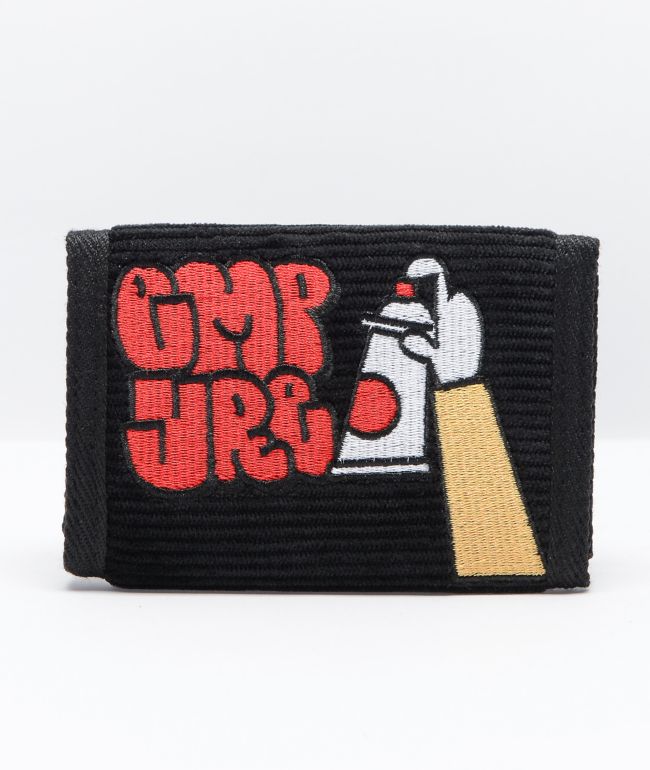 A-Lab Norma Heart Black Trifold Wallet