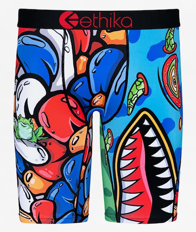 Ethika Higher Ed Black & Red Boxer Briefs