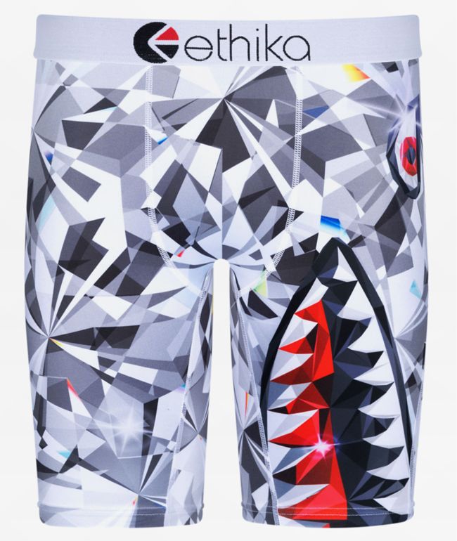 Ethika Bomber White Boxer Briefs