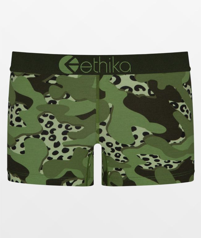 Ethika Camo Leopard Staple Boyshort Underwear