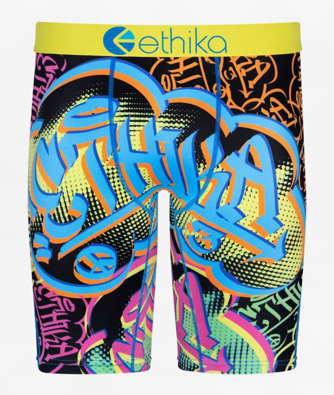 Ethika Graffiti Pattern Boxer Briefs
