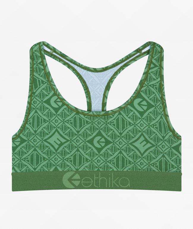 Ethika I Gotta Black & Green Sports Bra