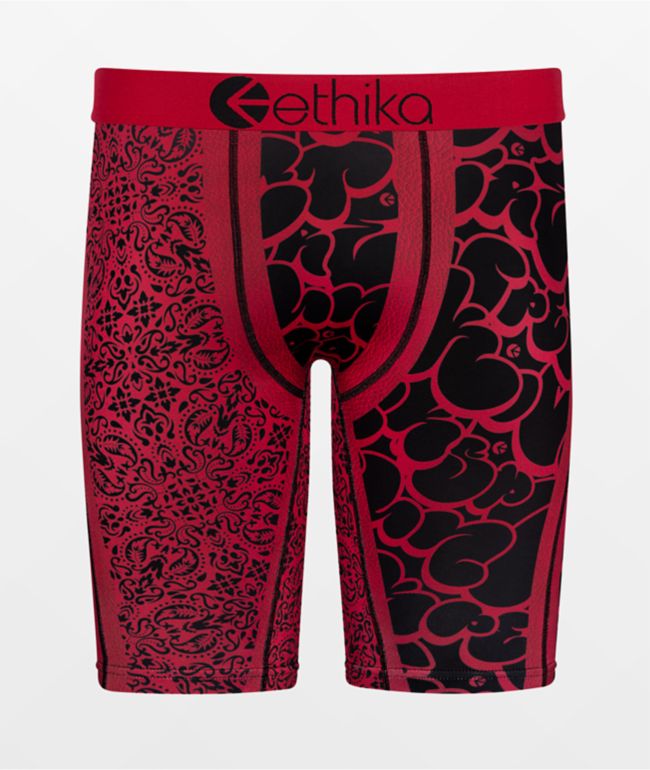Ethika Kids Bomber Diamond Drip Black Boxer Briefs