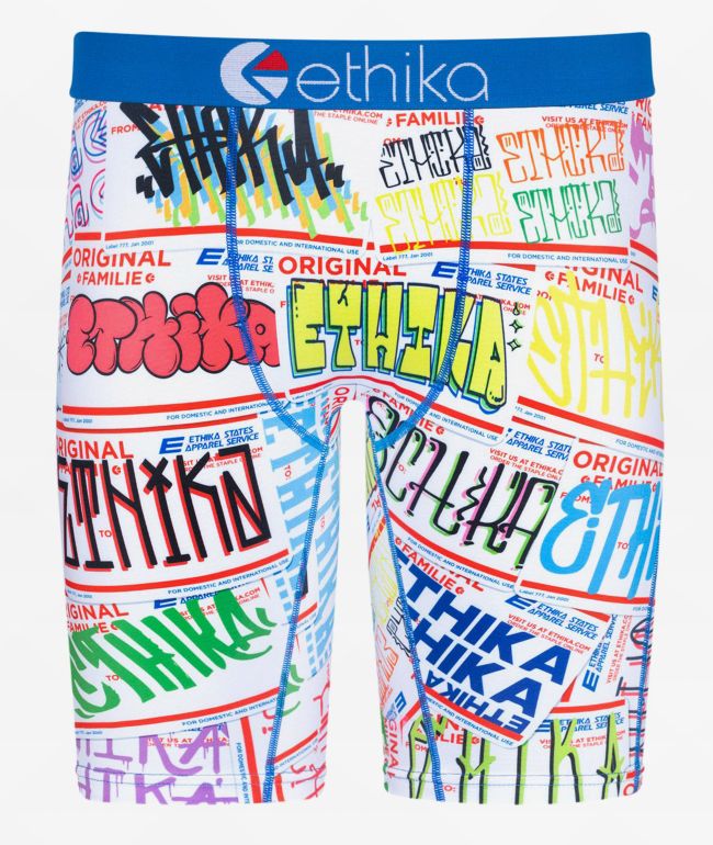 Ethika Kids Eagle Shock Blue Boxer Briefs