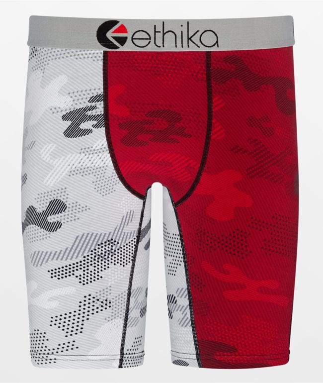 Ethika Men's Snow Camo Boxer Briefs