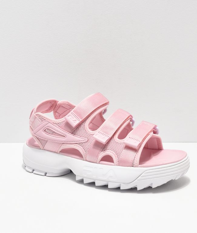 fila sandals pink