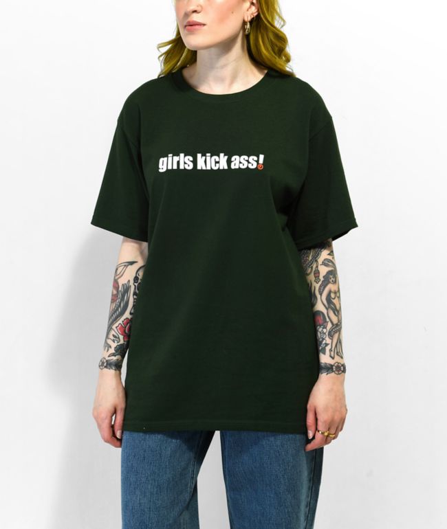 Foundation Girls Kick Ass Green T Shirt