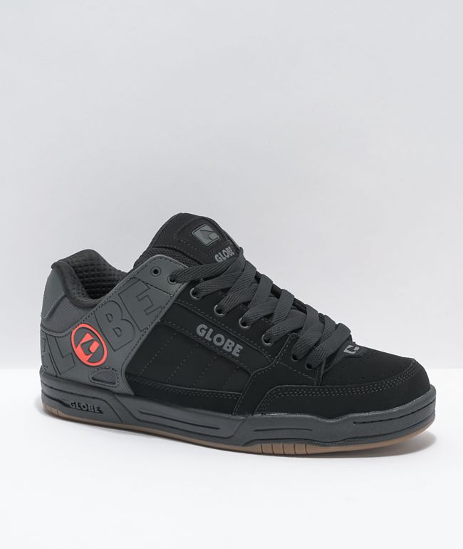 Globe Tilt Black & Orange Split Skate Shoes
