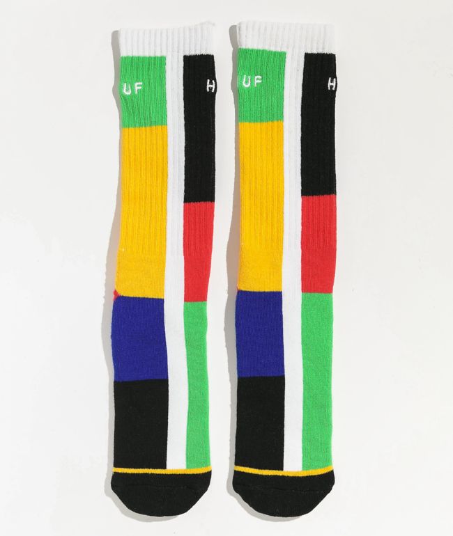 HUF Plantlife Green Tie Dye Crew Socks