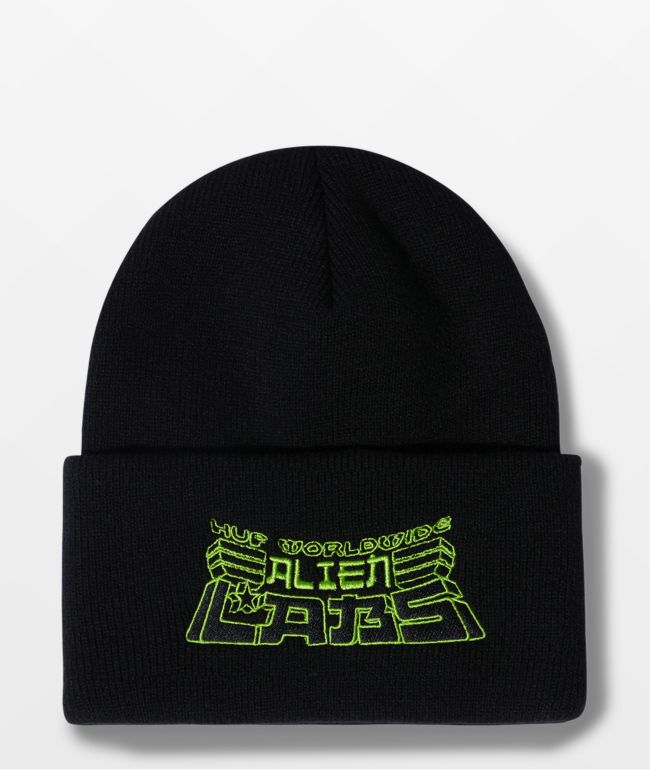 HUF x Alien Labs Black Beanie