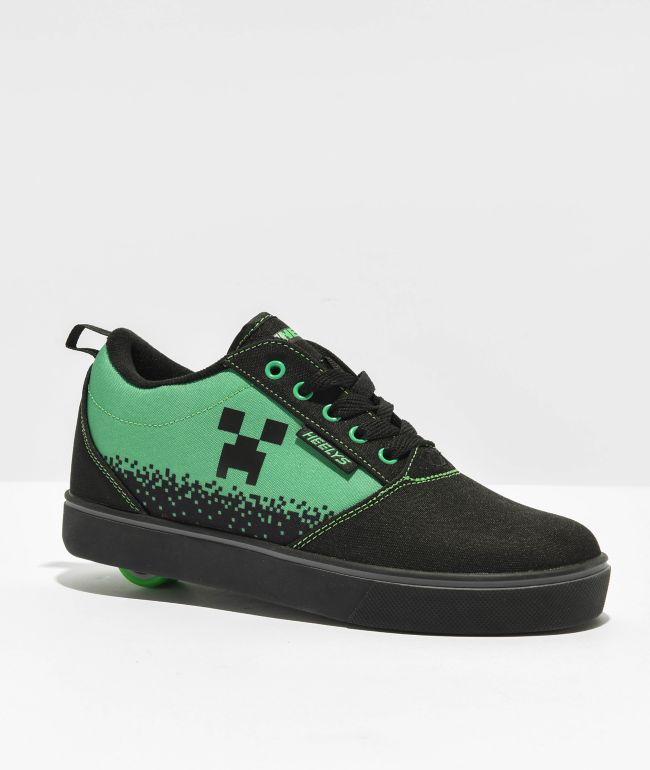 Heelys x Minecraft Spray Pro 20 Green & Black Shoes