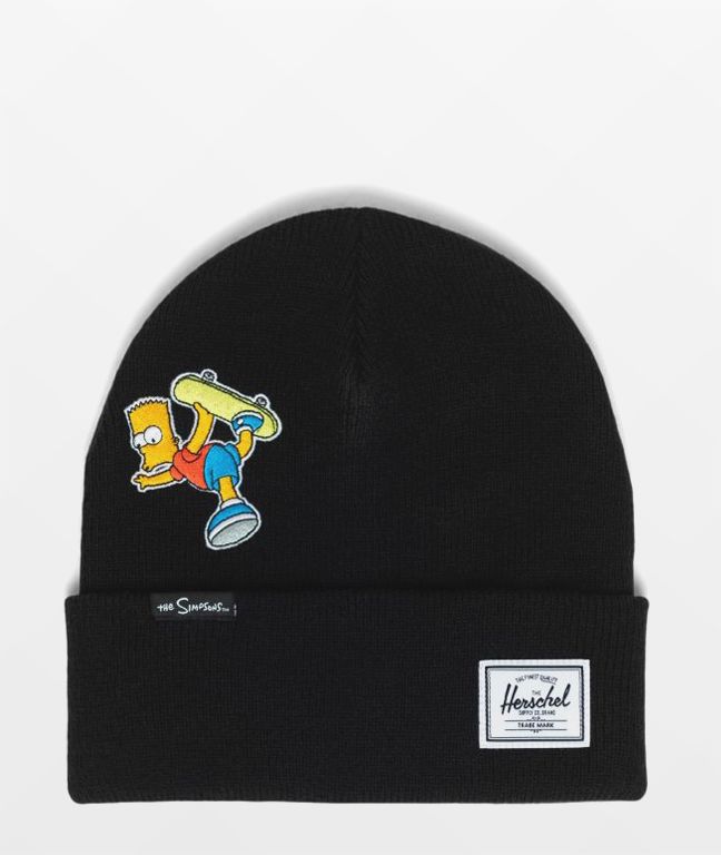 Herschel Supply Co. x Simpsons Elmer Bart Simpson Black Beanie