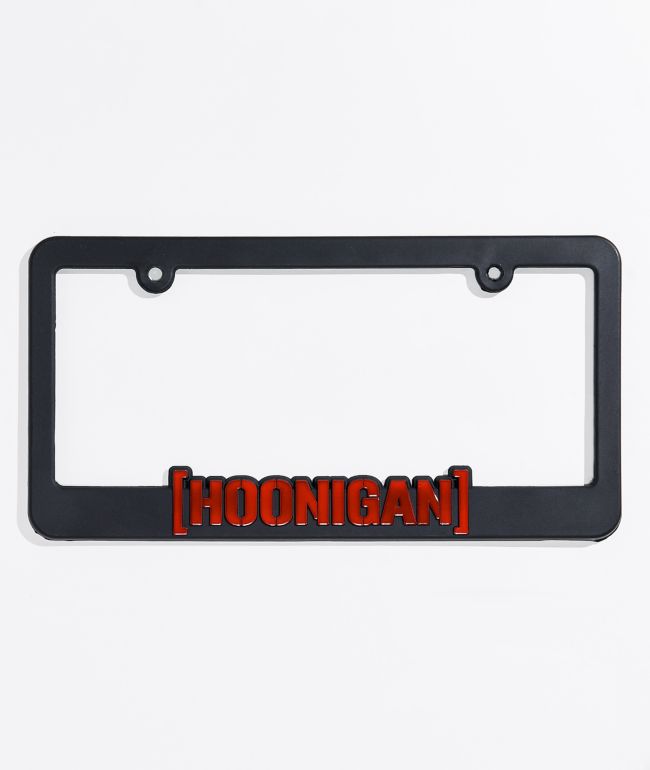 Shinya Jira And Maki Black & Blue License Plate Frame