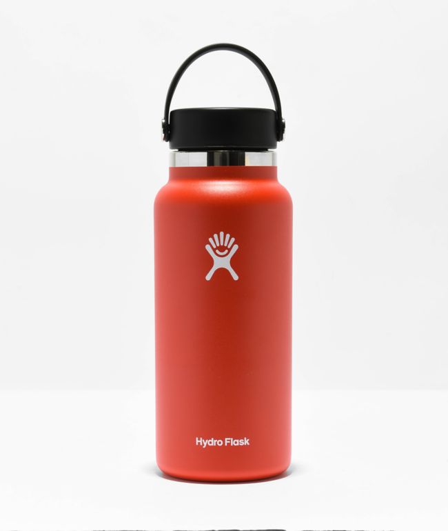 Hydro Flask Red Flexcap Water Bottle