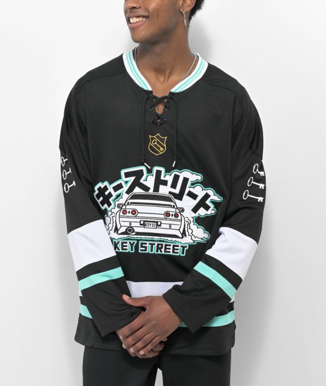 Key Street Black Hockey Jersey