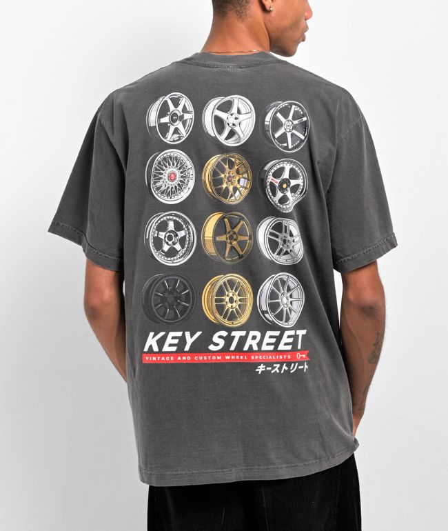 Key Street Wheels Beige Crewneck Sweatshirt
