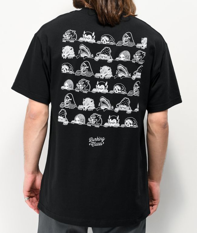 Lurking Class By Sketchy Tank Lurkers Black T-Shirt