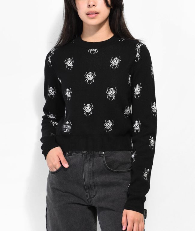 Lurking Class By Sketchy Tank Repeat Spider Black Sweater