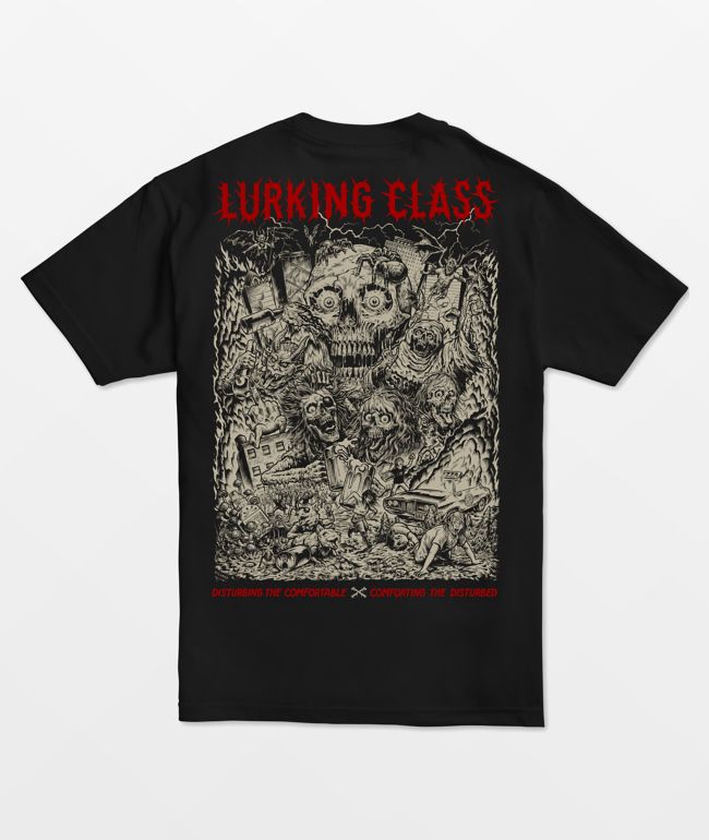 Lurking Class by Sketchy Tank x Stikker Infestation Black T-Shirt Lurking Class by Sketchy Tank x Stikker Infestation Black T-Shirt