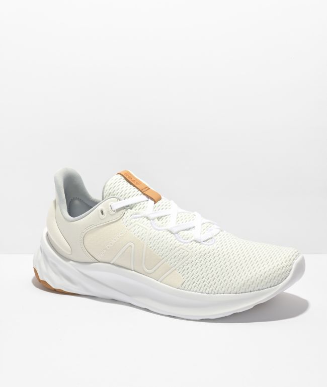 New Balance Lifestyle Fresh Foam Roav v2 White & Light Aluminum Shoes